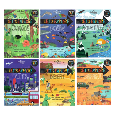 让我们一起探险 Let’s Explore 附贴纸 孤独星球儿童版 Lonely Planet Kids 3册合售 STEM 小学生英文原版百科科普活动课外书