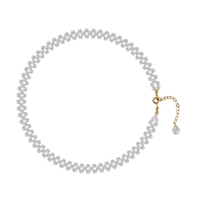 珍珠锁骨链女choker项链小众