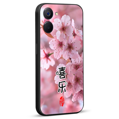 luckrider适用于realmev20手机保护套rmx3611唯美花卉rmx3610国风潮流realme10s软硅胶外壳oppo真我v20时尚风