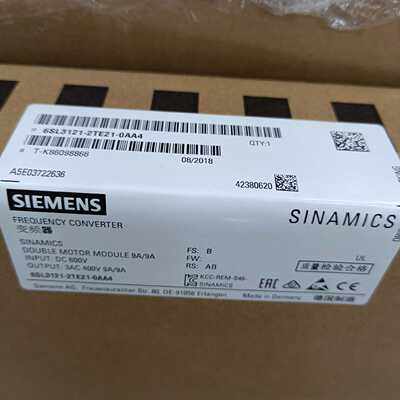 议价6SL3121-2TE21-0AA4西门子 S120 双轴电机模块6SL31212TE210A