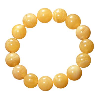 PLSTONE普琳丝7A+珍藏级俄罗斯老矿琥珀蜜蜡路路通设计手链手串女