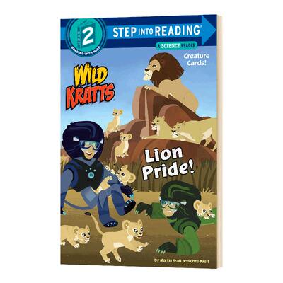 阅读进阶2级 动物兄弟 狮子 英文原版 Step into Reading 2 Lion Pride Wild Kratts  儿童科普 全英文版 进口英语书籍