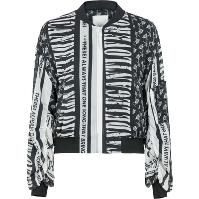 XG雪歌创意字母印花长袖短外套时尚春季新款运动休闲花版棒球服女