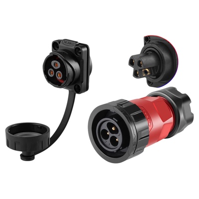 Cnlinko免焊接防水航空插头3芯