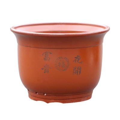 特价陶瓷花盆紫砂厂家直销送托盘