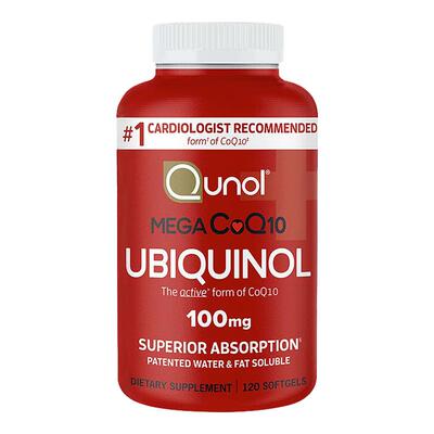 直邮现货美国进口Qunol酋诺还原型辅酶Q10软胶囊熬夜备孕调理正品