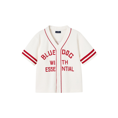 BLUEDOGV领棒球服T恤夏季运动