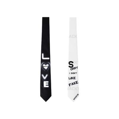 WACKYE印花领带个性时尚