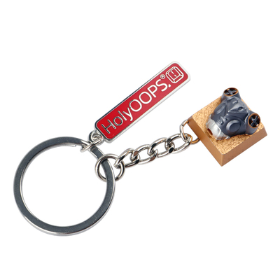 HolyOOPS 机械键盘金属键帽钥匙链挂件汽车钥匙扣男士女士钥匙圈