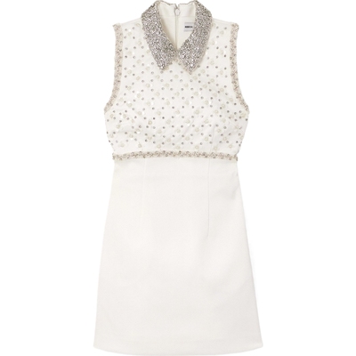 【折扣】REBECCA VALLANCE女士带缀饰绉纱迷你连衣裙