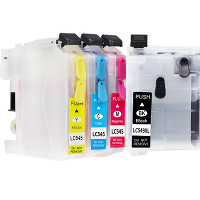 适用原装兄弟MFC-J200墨盒DCP-J100 J105 MFC-3720 J3520 2510 LC549XLBK CMY黑彩色一体打印机墨水LC545墨盒