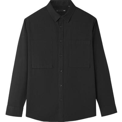 海澜之家时尚含莱赛尔休闲衬衫男