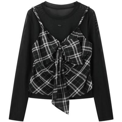 太平鸟女装夏季绵麻混纺上衣女A3CDF2108