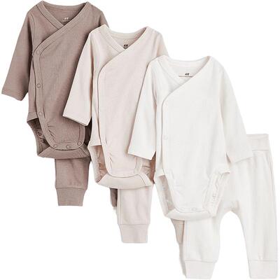 hm童装婴儿秋季棉质长袖哈衣