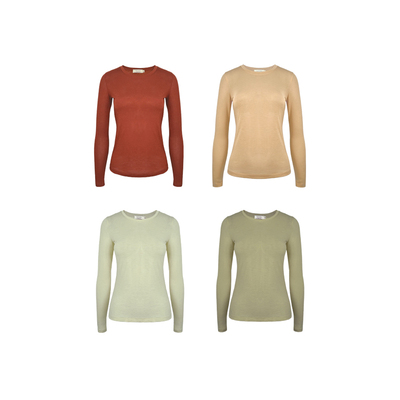 597c圆领内搭保暖长袖多色薄打底