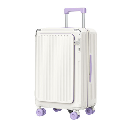 侧开盖五轮静音可扩展20寸登机箱
