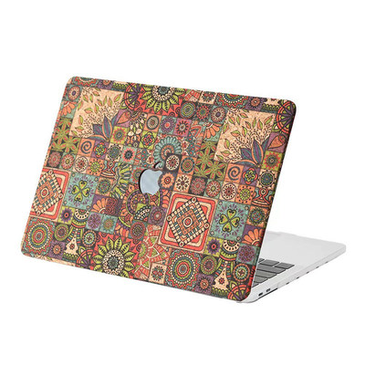 苹果笔记本电脑壳复古风花纹浪漫