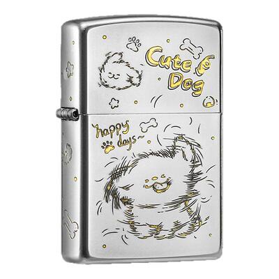 zippo打火机正品快乐小狗