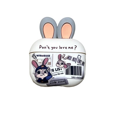 卡通磨砂情侣耳机保护壳