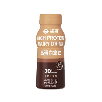 迈胜高蛋白拿铁含乳饮料健身训练