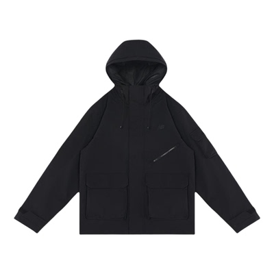 New Balance/NB正品新款男士工装休闲大口袋连帽夹克AMJ51325-BK
