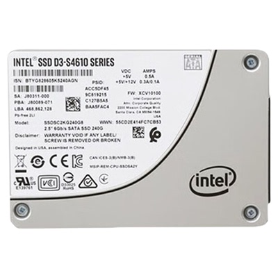 Intel/英特尔 SSD D3 S4610 480G 960G2.5英寸SATA企业级固态硬盘