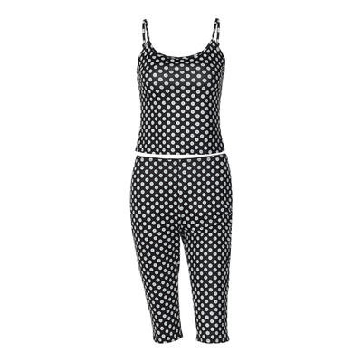 吊带套装修身显瘦七分裤外穿套装