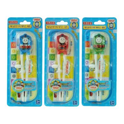 韩国进品THOMAS托马斯学习筷学习筷套叮当猫学习筷儿童学习筷餐具