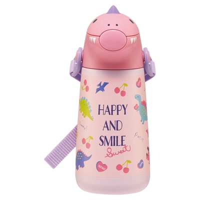 2024款日本Skater吸管保温杯儿童宝宝专用男女恐龙卡通便携水杯子