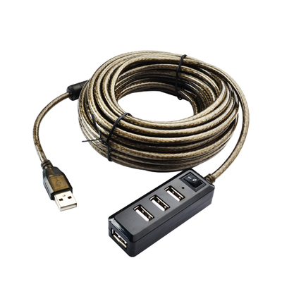 usb延长线5米4口分线器hub