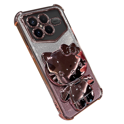 适用红米k90promax冠军版手机壳小米redmik90pro兰博基尼透明保护软硅胶套全包防摔redmi可爱女max带支架镜子