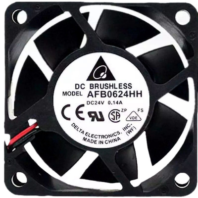 全新台达AFB0624HHB 24V 0.15A 6CM厘米6015工控机变频器散热风扇