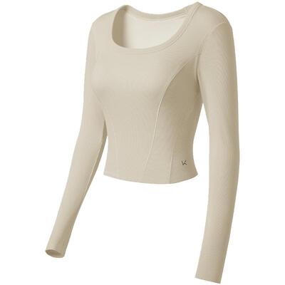 Keep瑜伽T恤女秋冬健身普拉提