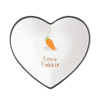 爱心水果蔬菜沙拉兔子小吃碟碗