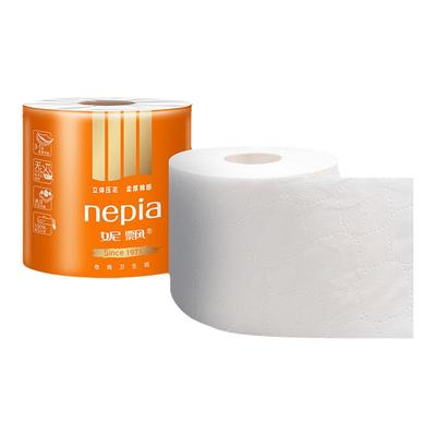 妮飘24卷有芯卷纸4层亲肤云柔