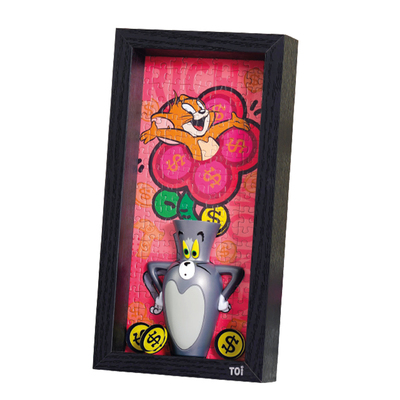 TOI图益猫和老鼠拼图摆件有钱花