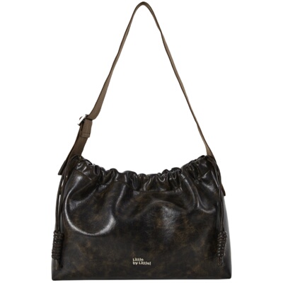 DirtySix /原创 Little by little 宽肩带 牛皮版 抽绳方砖包