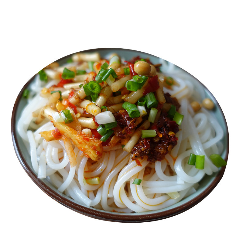 贵州特产美食米粉手工凉粉牛肉粉羊肉粉炒粉过桥米线500g*2粗米粉_虎窝淘