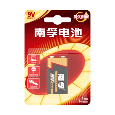 南孚9V碱性6LR61万用表玩具电池
