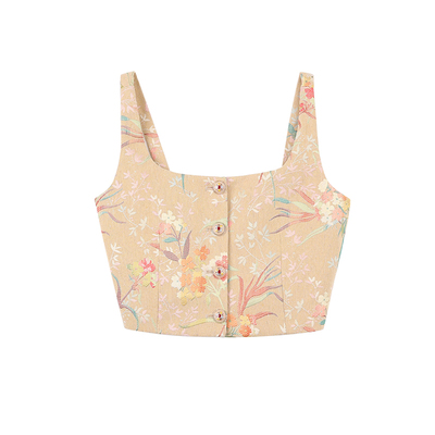 SourceWithU刺绣马甲短裤