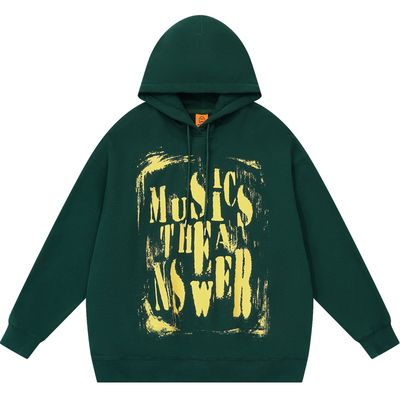 beaster撞色卫衣连帽嘻哈