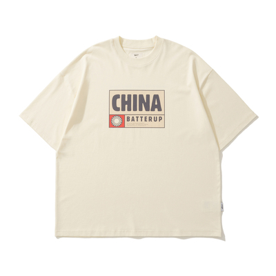 BatterUp重磅纯棉复古宽松T恤