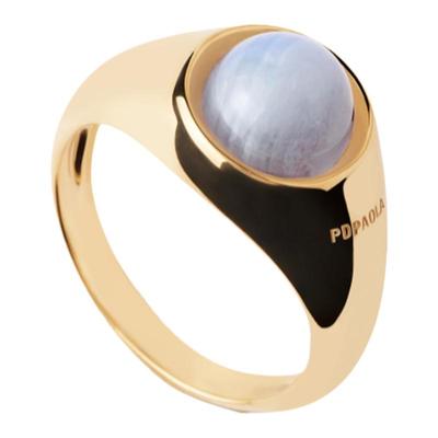 PDPAOLA天然水晶蓝玛瑙轻奢新款