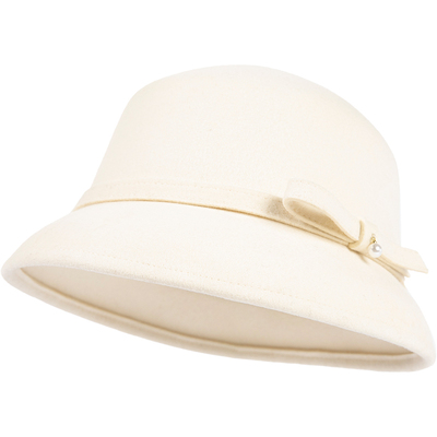 siggi礼帽千金贵气羊毛赫本帽