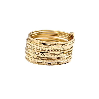 吉恩希自戴戒指女戒指14k金休闲