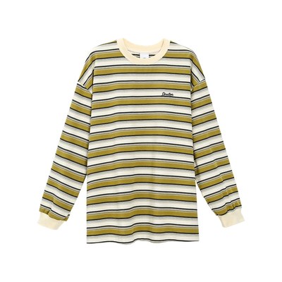 TurnSignal潮牌条纹长袖T恤女