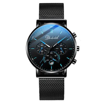 考试专用静音男款石英表