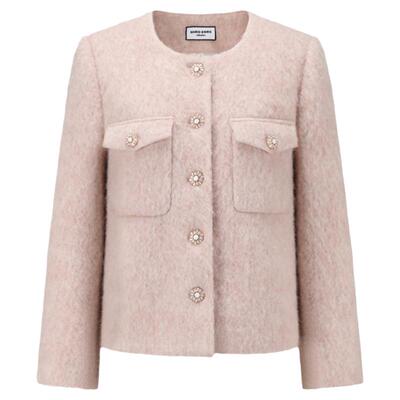 SHROENRO女士粉色香风短款外套