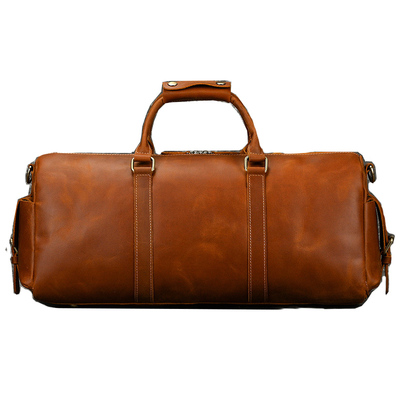 头层牛皮男士手提旅行包