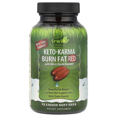 爱乐能,Keto-Karma Burn Fat RED 生酮补充剂，72 粒液体软胶囊